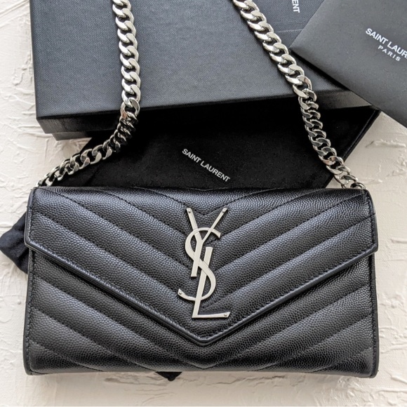 Yves Saint Laurent | Bags | Authentic Ysl Saint Laurent Monogram Woc ...